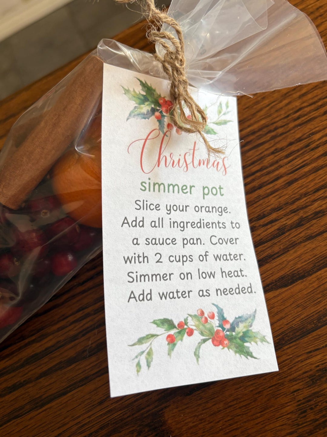 Printable Holiday Simmer Pot Gift Tag (digital Download) - Etsy