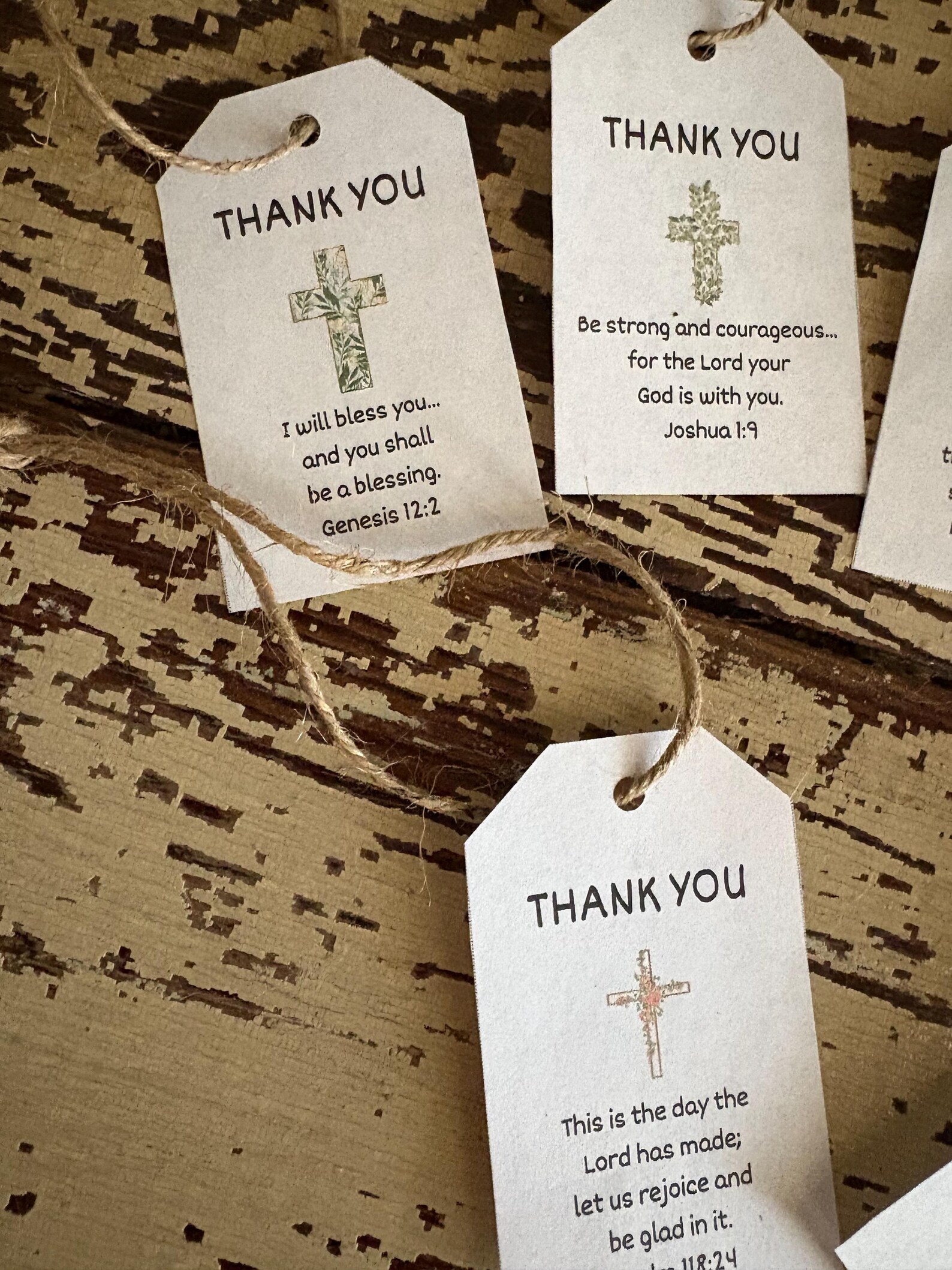 Printable Bible Verse Thank You Tags - Christian Gratitude Tags - Set ...