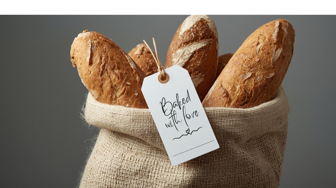 Baked With Love Gift Tag - Printable Kitchen Treat Tag - Instant ...