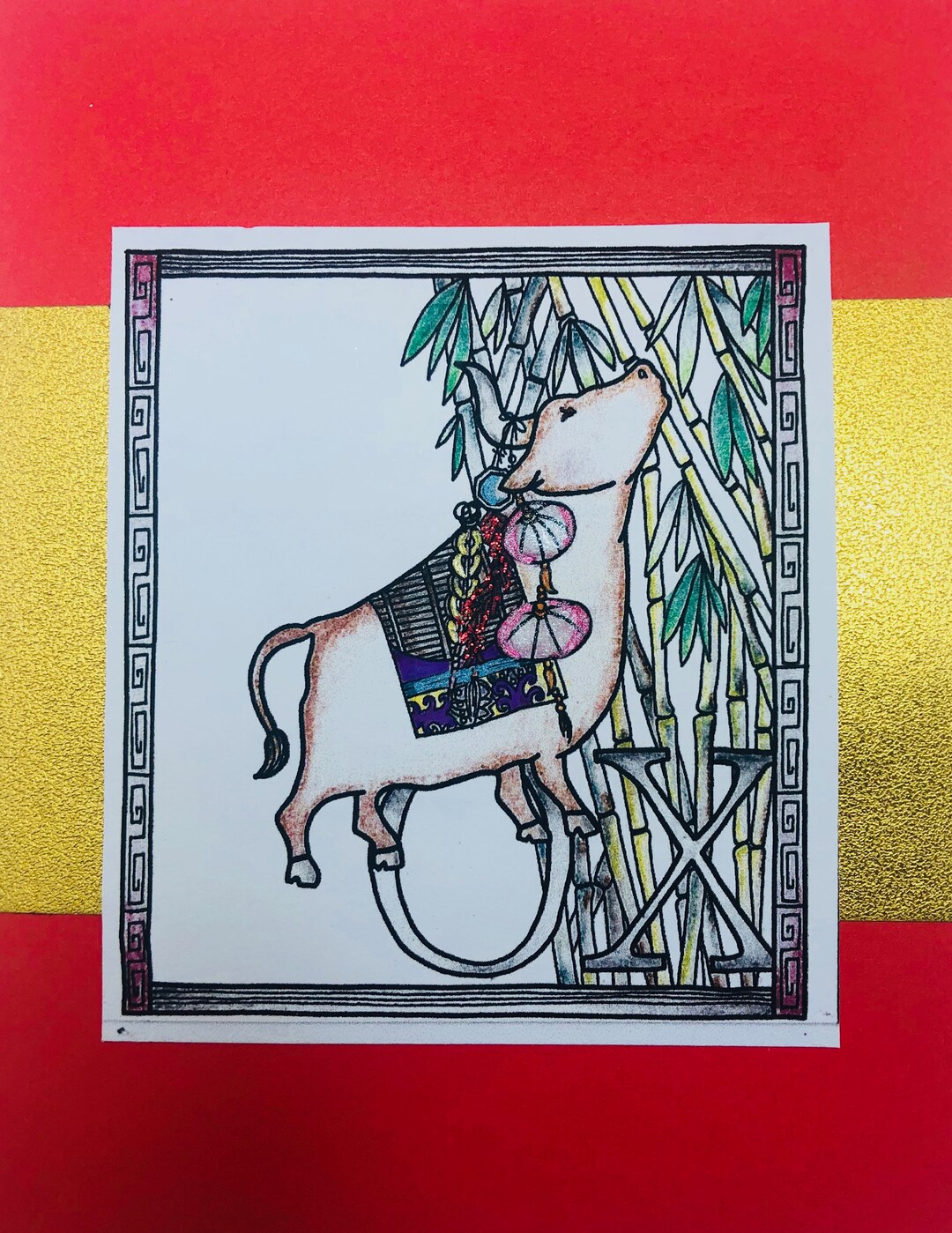Original Design~ Year of the Ox Card - Etsy