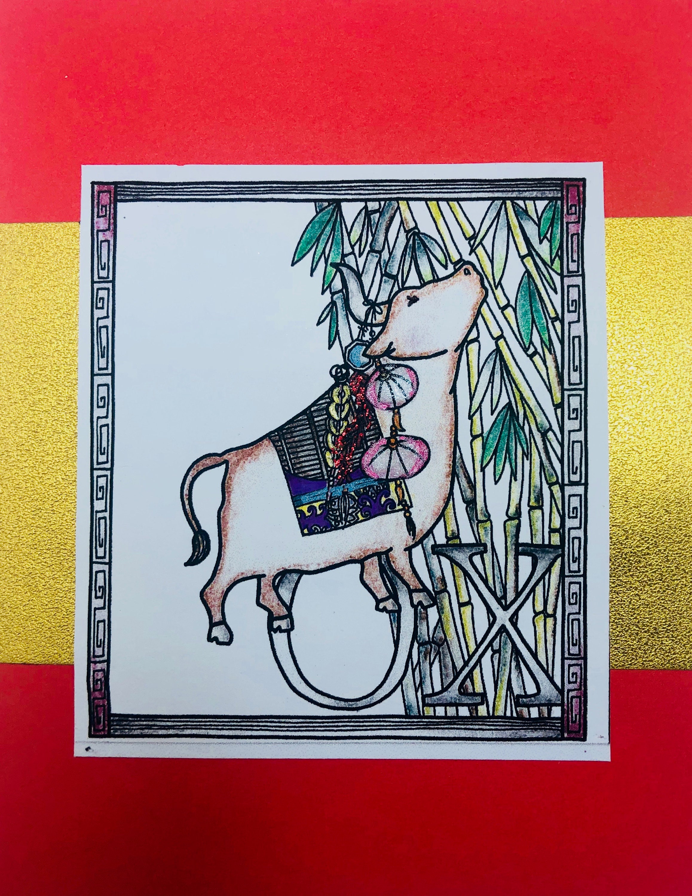 Original Design~ Year of the Ox Card - Etsy