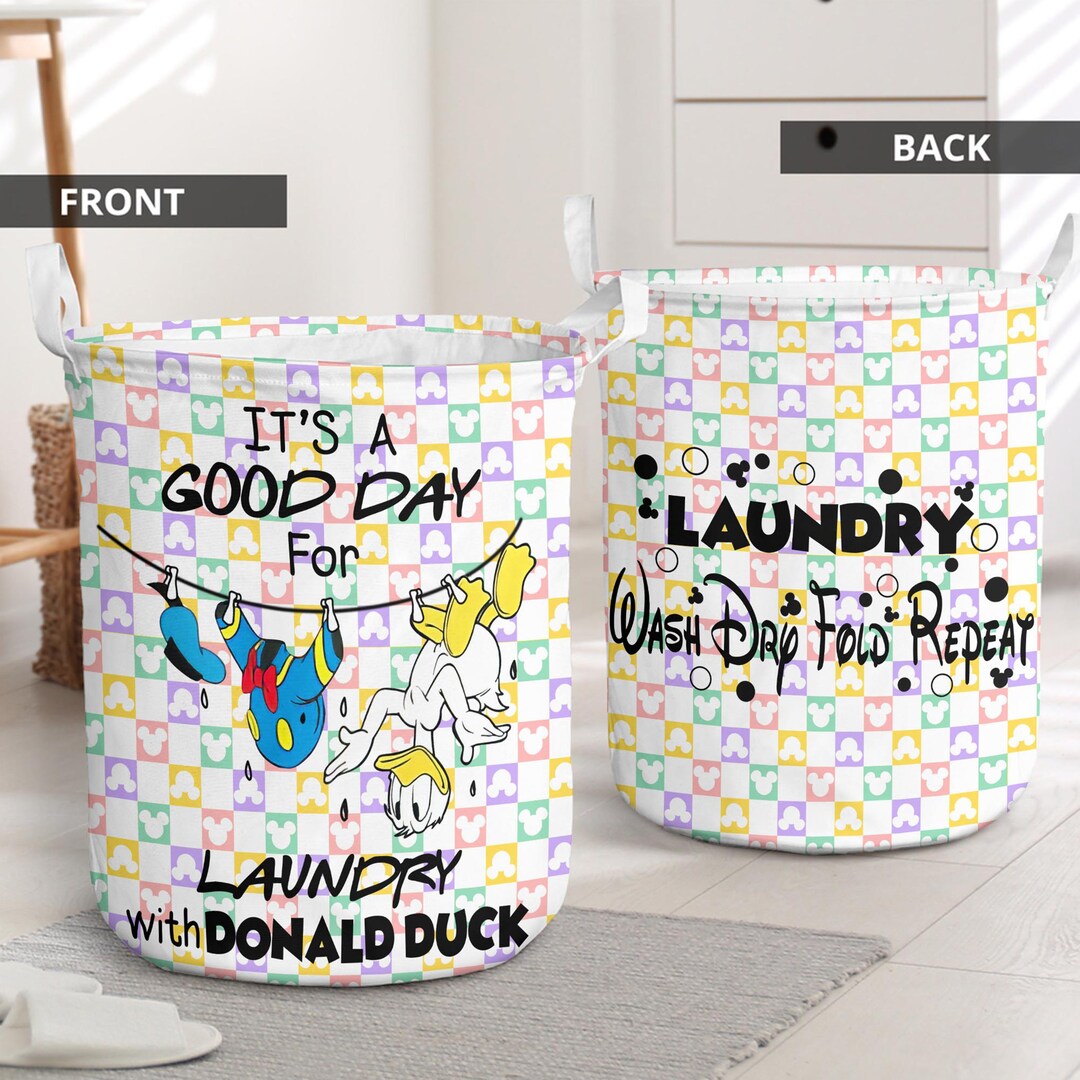 Duck Laundry Basket Clothes Storage Basket With Handle Customize ...