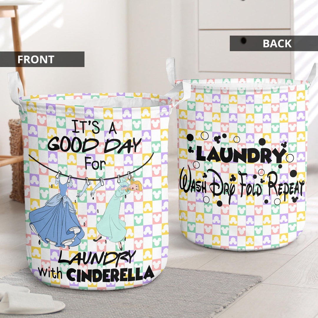 Princess Laundry Basket Clothes Storage Basket With Handle - Etsy