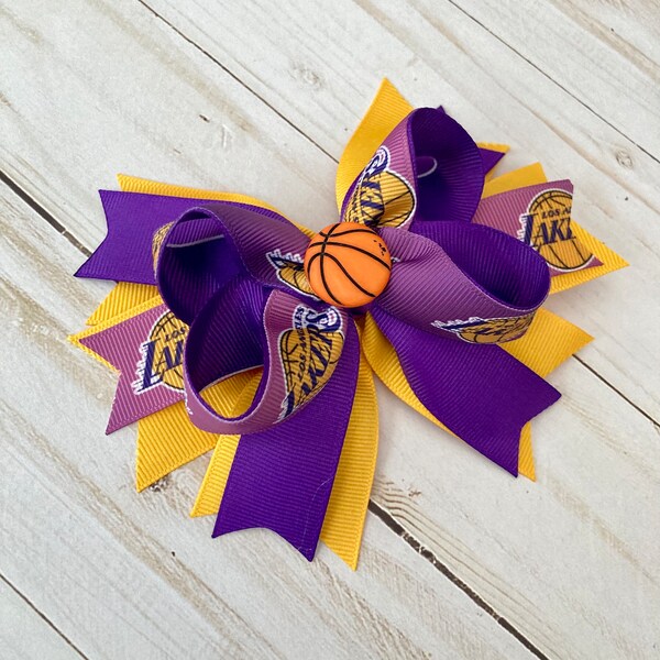Basketball Hair Bow - Etsy