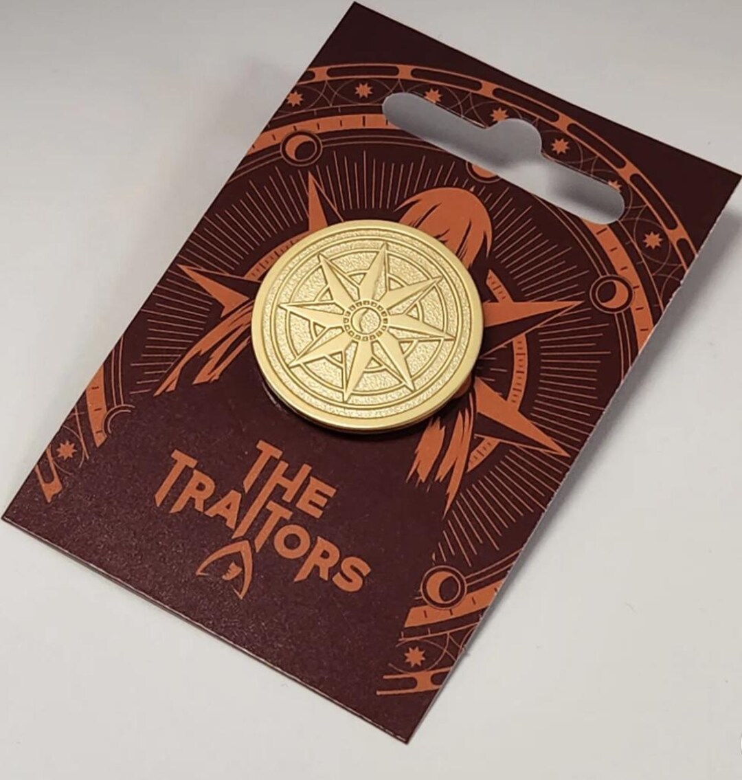 The Traitors Golden Metal Lapel Pin Badge Button - Etsy
