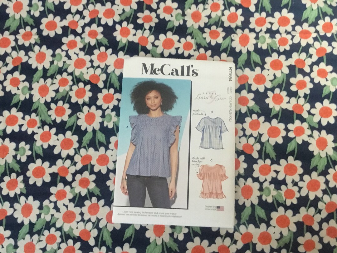 Mccalls Level 3 Learn to Sew Pattern Shirt Size: L, XL, XXL - Etsy