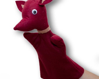 Handmade Cute Felt Fox Puppet hand puppet | Etsy