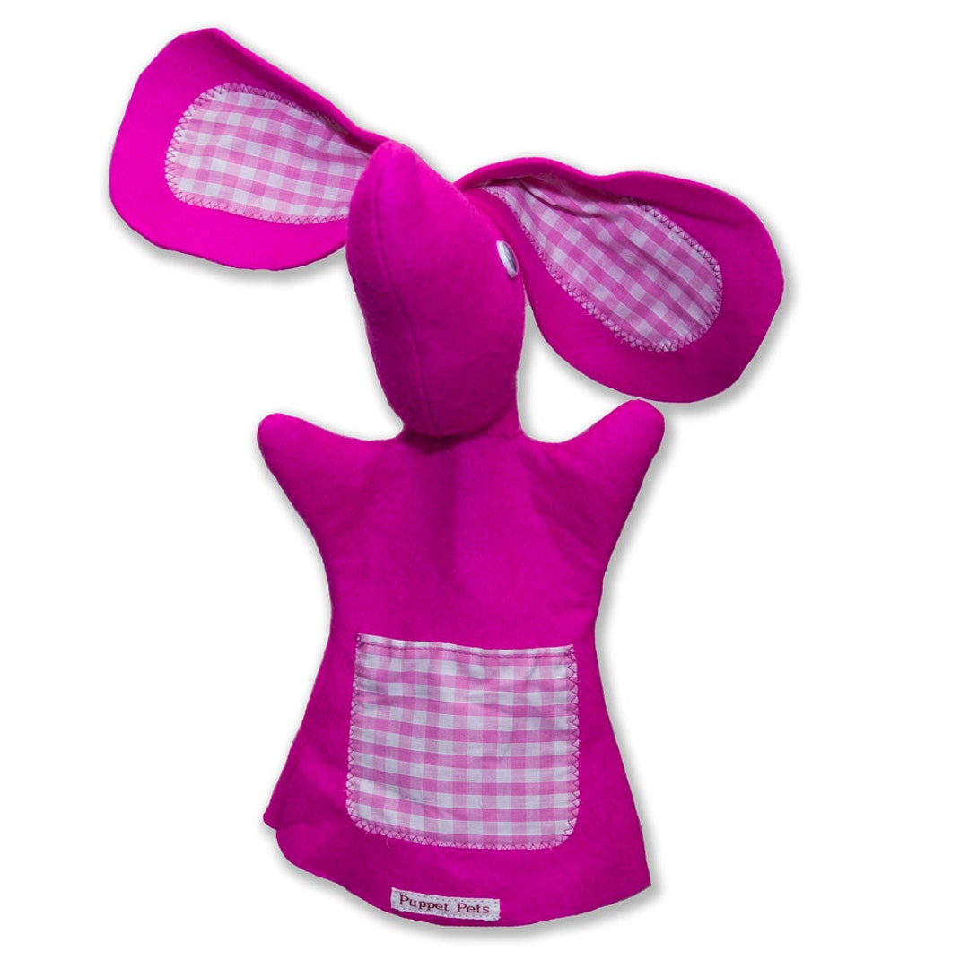 Bunny Rabbit Hand Puppets for Children - Bright Pink - Etsy