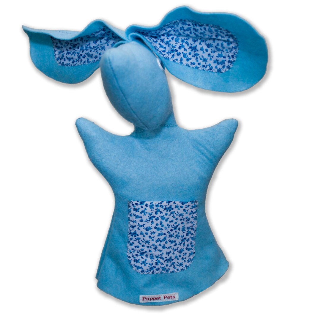 Bunny Rabbit Hand Puppets for Children - Baby Blue - Etsy