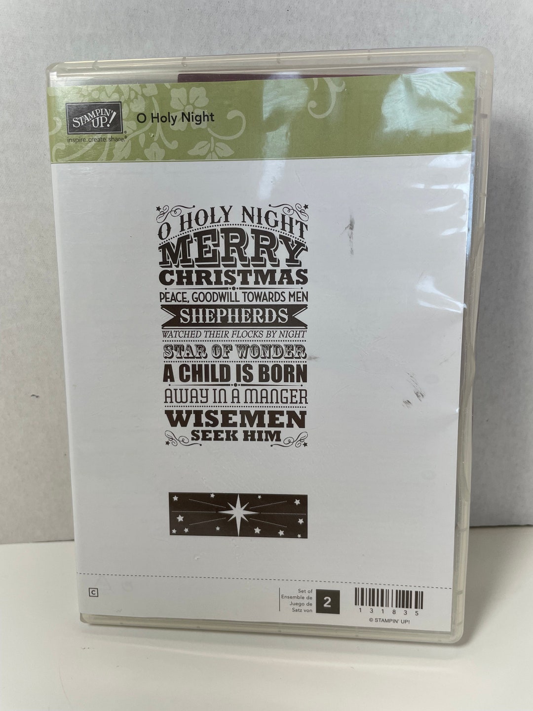 Stampin' up O Holy Night Stamp Set Used - Etsy