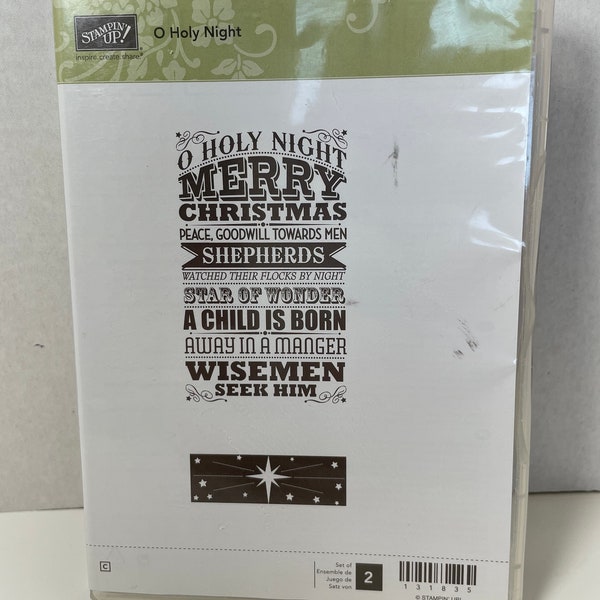 O Holy Night Stamp - Etsy
