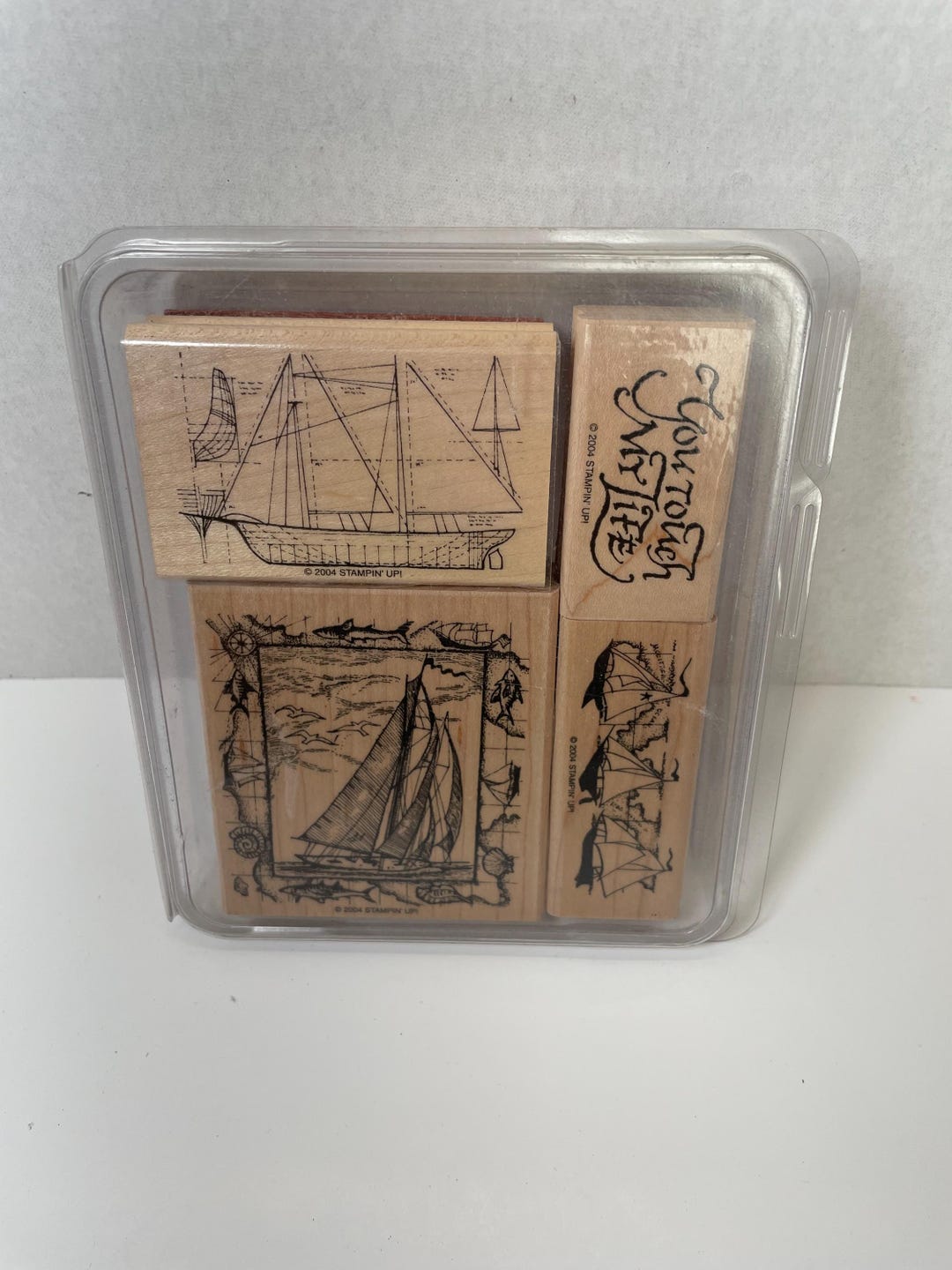 Stampin' up Set Sail Wooden Stamp Set Good Condition - Etsy