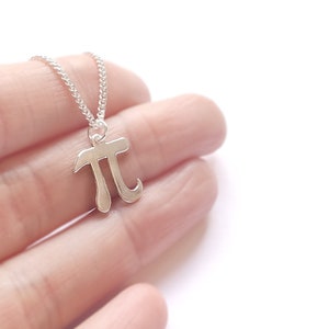 Pi Symbol Necklace, Science Necklace, Math Necklace, Geometry Necklace ...