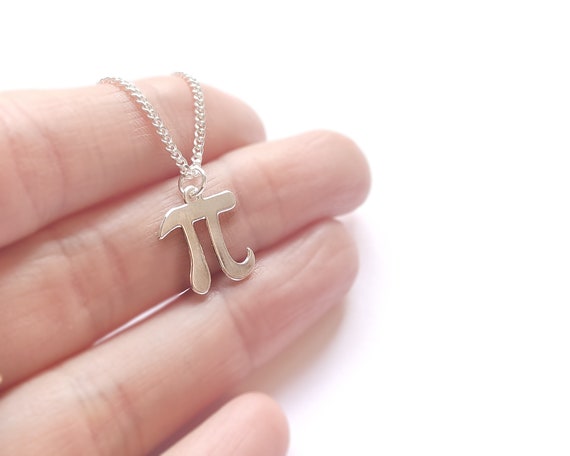 Pi Symbol Necklace Science Necklace Math Necklace Geometry - Etsy