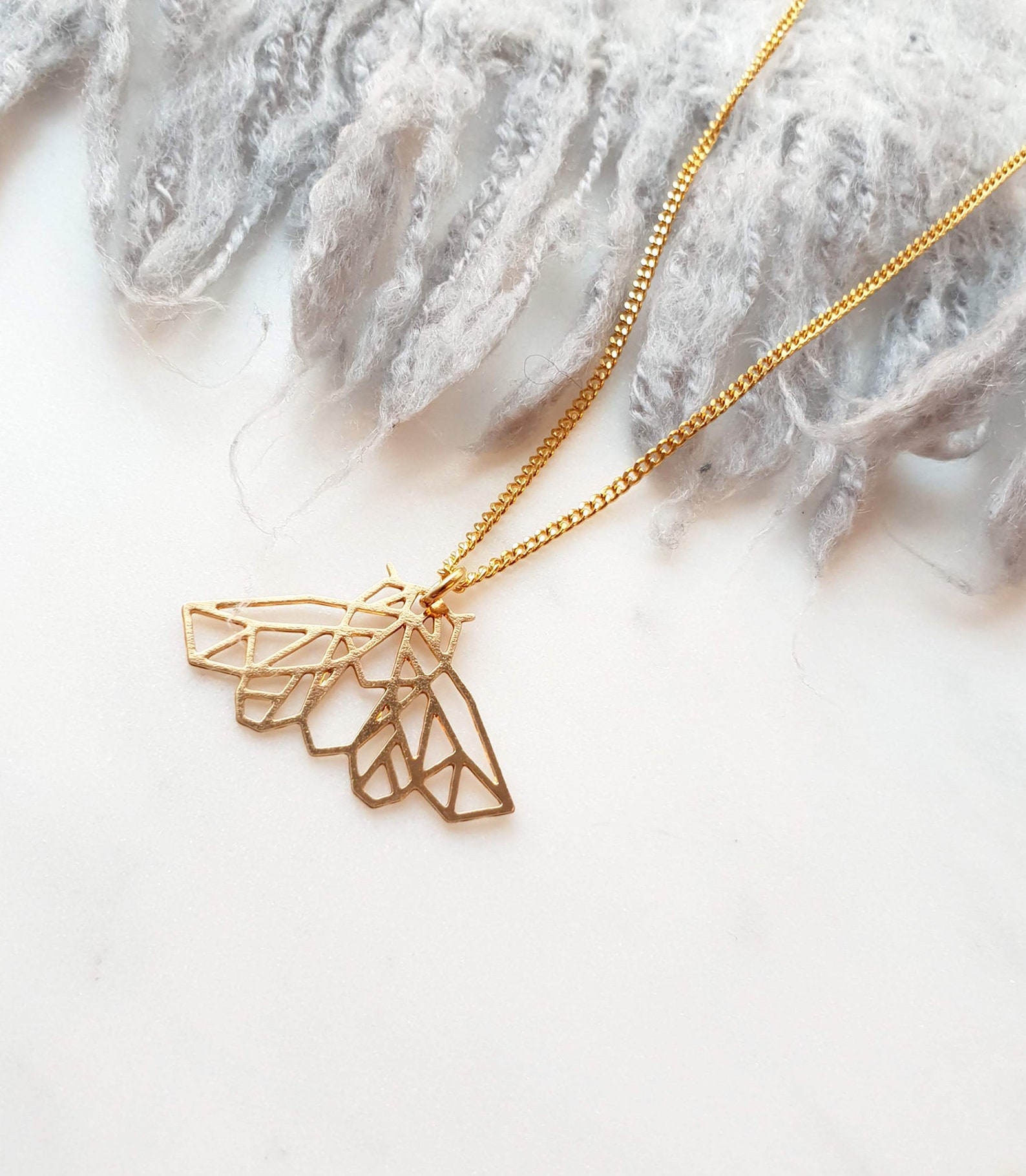 Moth Necklace Moth Jewelry Butterfly Necklace Animal - Etsy