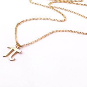 Pi Necklace, Science Necklace, Math Necklace, Pi Symbol Necklace ...