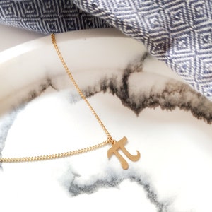 Pi Necklace, Science Necklace, Math Necklace, Pi Symbol Necklace ...