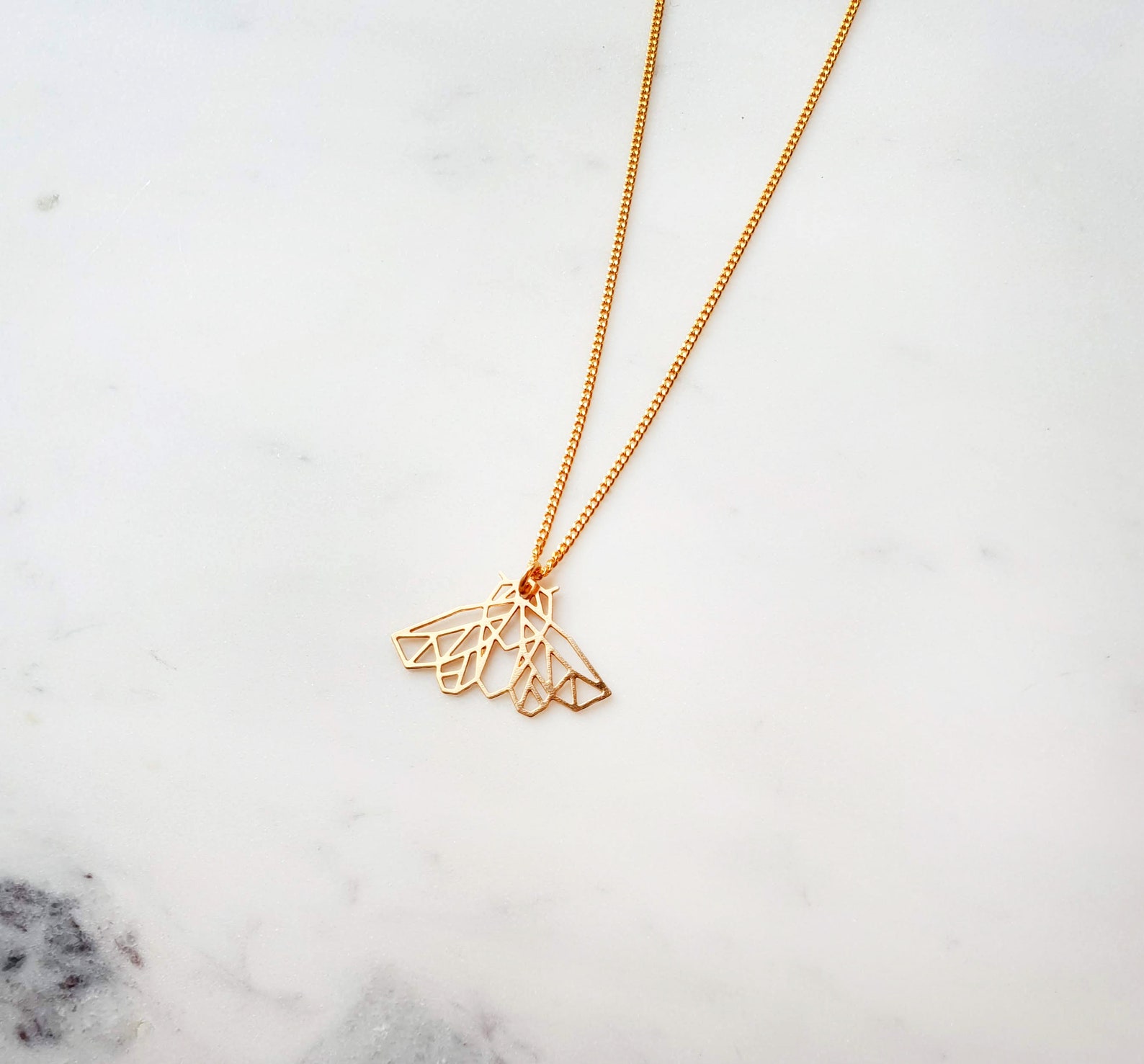 Moth Necklace Moth Jewelry Butterfly Necklace Animal - Etsy