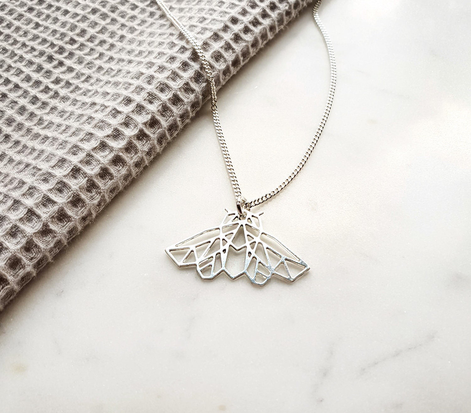 Moth Butterfly Necklace Moth Jewelry Animal Jewelry Animal | Etsy