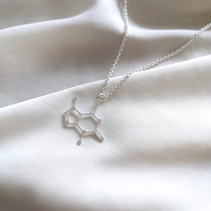 Chocolate Molecule Necklace, Chocolate Gift, Foodie Gift, Chemistry ...