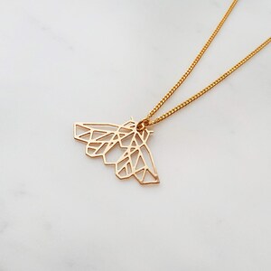 Moth Necklace Moth Jewelry Butterfly Necklace Animal | Etsy