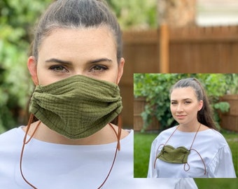 String Face Mask | Etsy