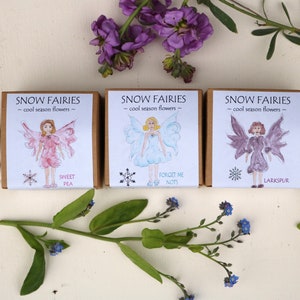 3 Snow Fairies Garden Birthday Party Favors for a Fairy - Etsy