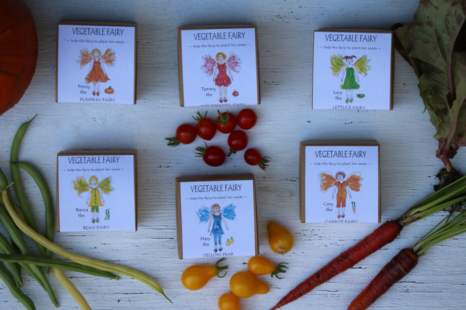 6 Vegetable Fairy Garden Party Favors Fairy Garden Fairy | Etsy