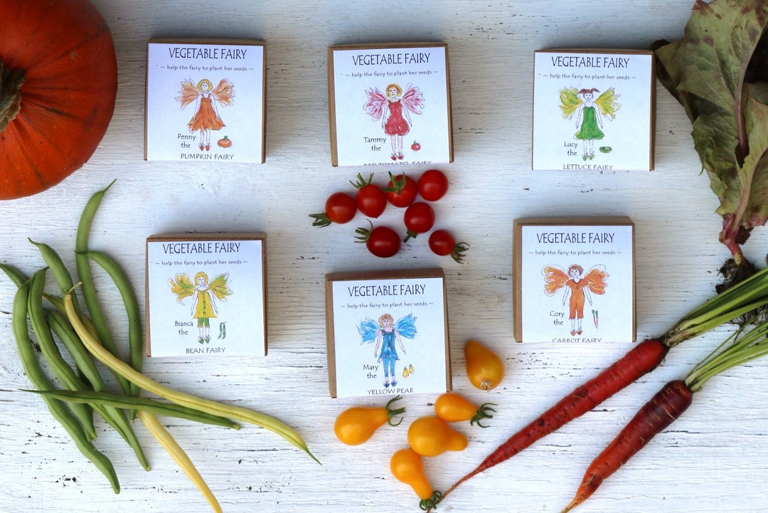 6 Vegetable Fairy Garden Party Favors Fairy Garden Fairy - Etsy