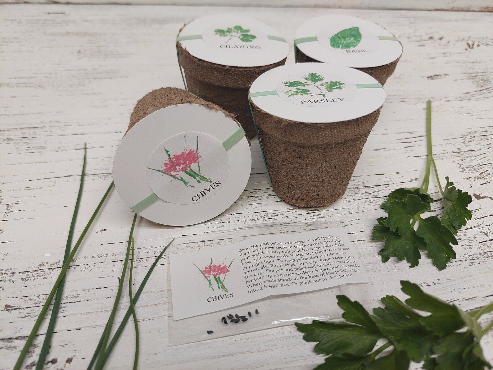Herb Wedding Favors Set of 4 Herb Kits Garden Party Favor - Etsy