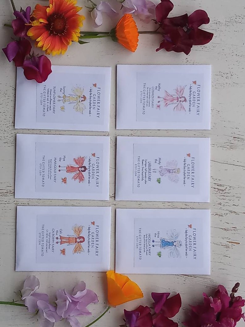 6 Flower Fairy Seeds Flower Seeds for a Fairy Party Favor - Etsy