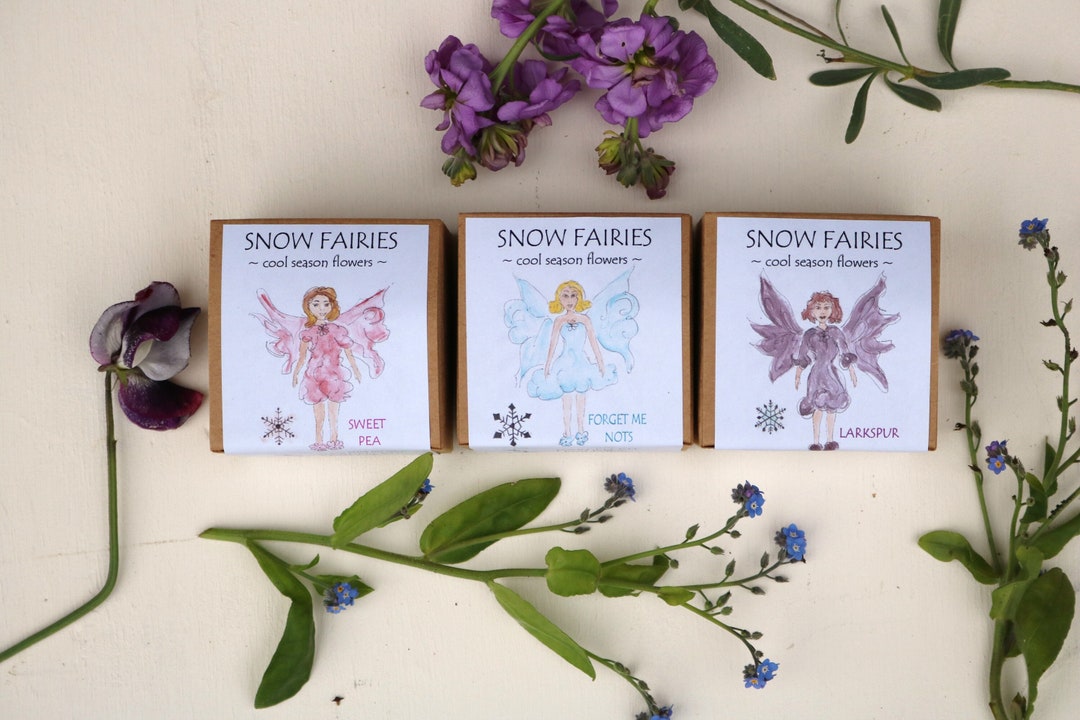 3 Snow Fairies Garden Birthday Party Favors for a Fairy - Etsy