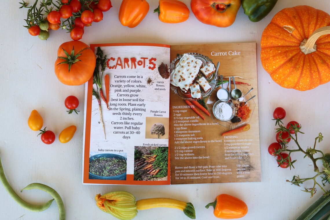 Garden Kit for Kids and Families With Vegetable Seeds and Cookbook, Kid ...