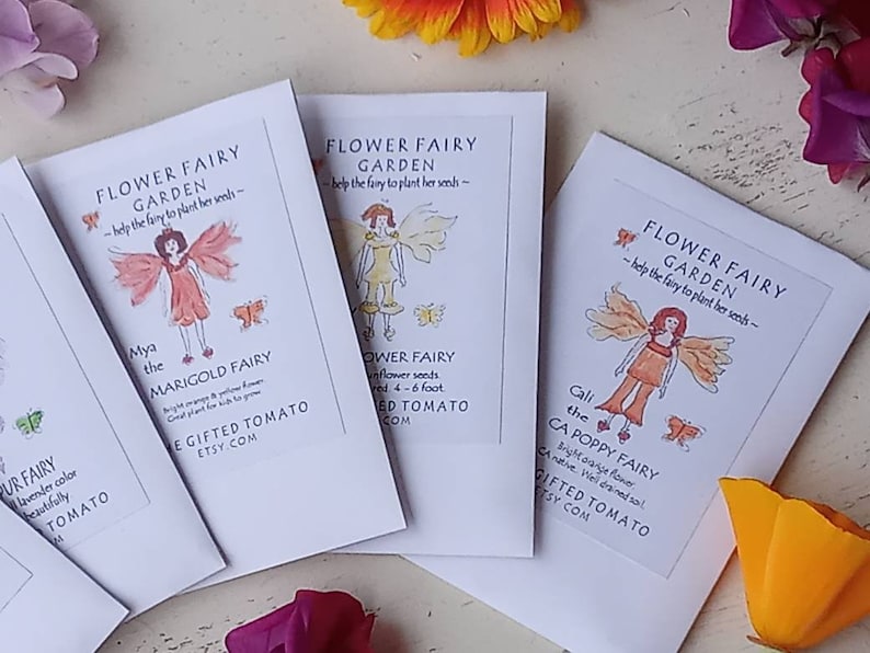 6 Flower Fairy Seeds Flower Seeds for a Fairy Party Favor - Etsy