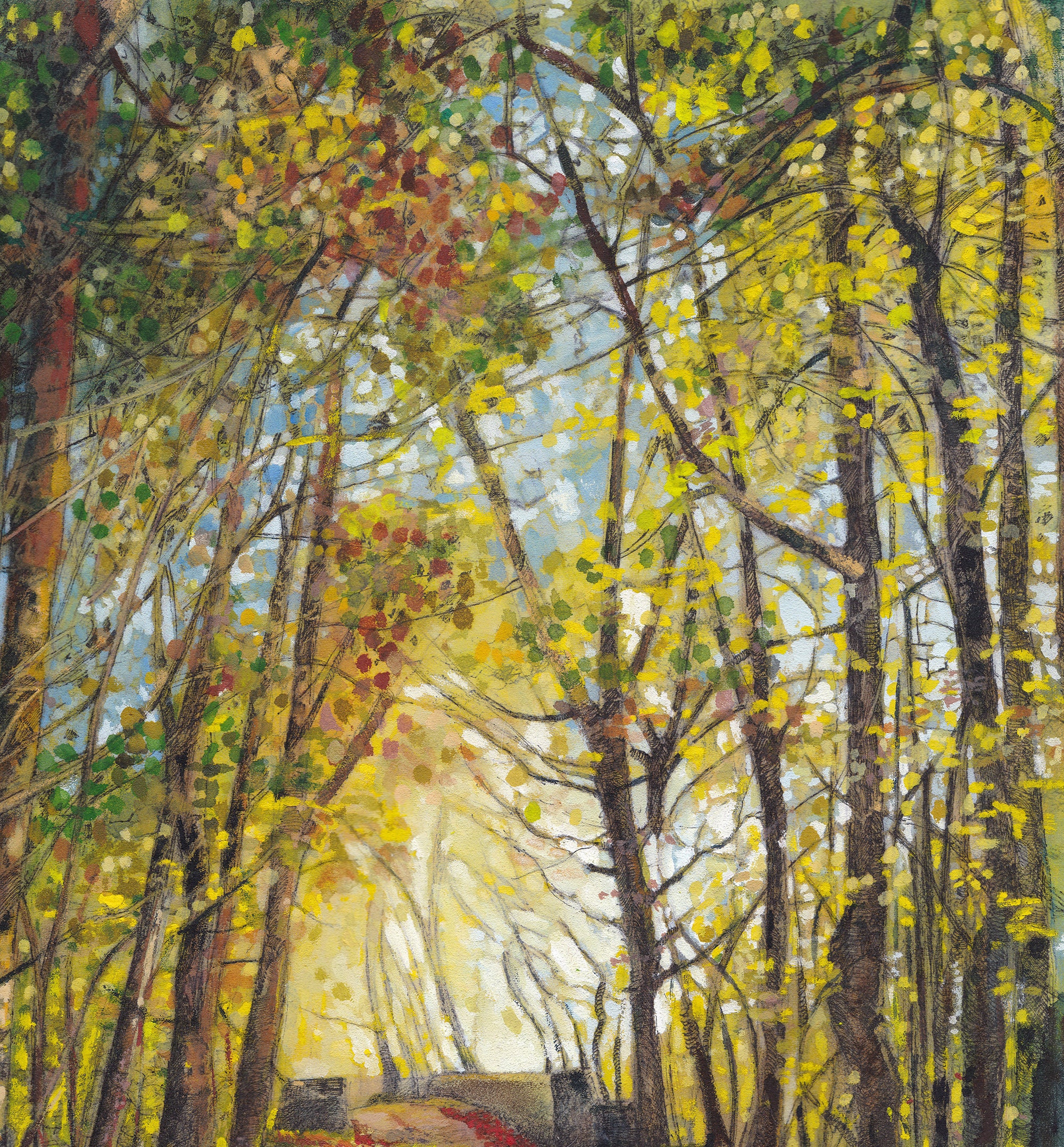A Path in the Woods, Limited Edition, Original Art Print. Autumn ...