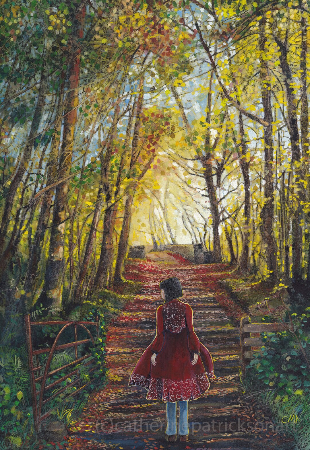 A Path in the Woods, Limited Edition, Original Art Print. Autumn ...