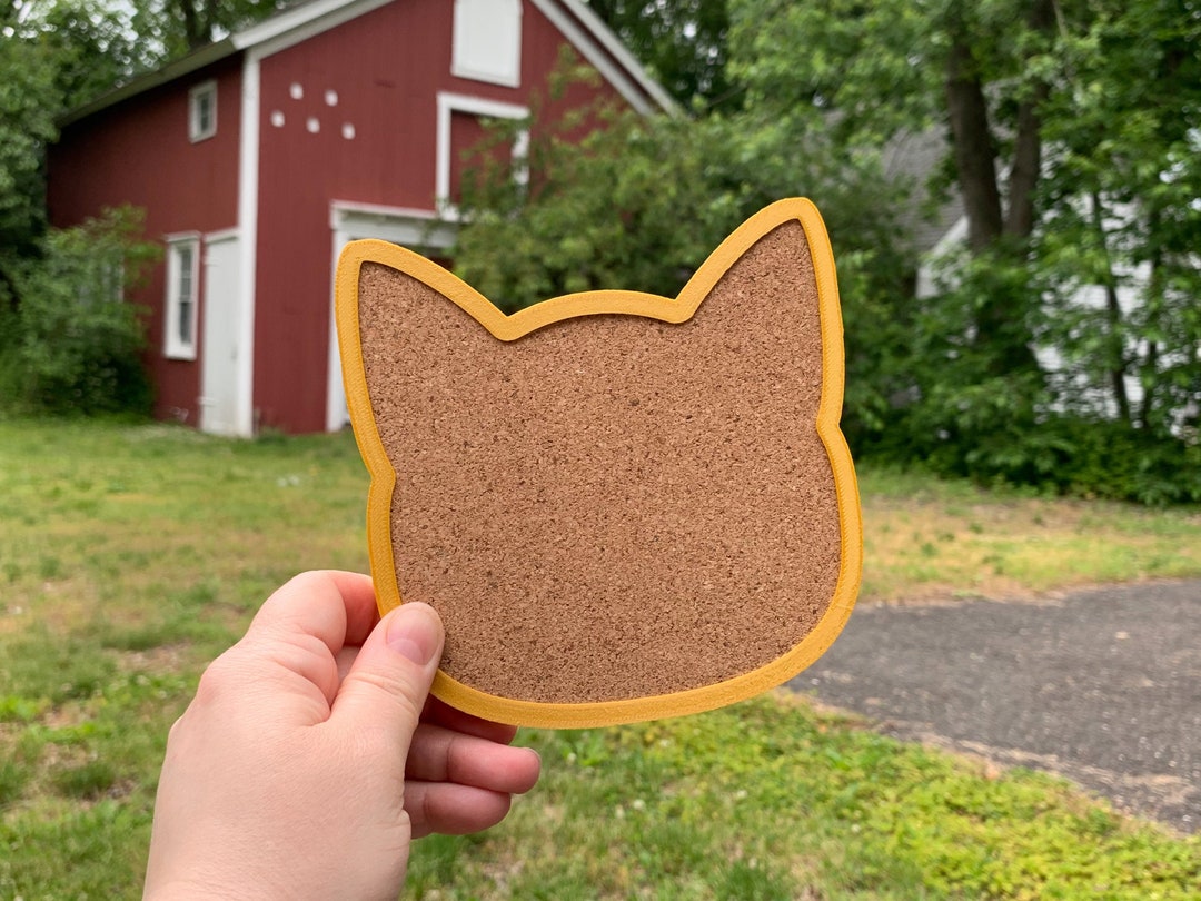 Kitty Cat Head Shaped Enamel Pin Board Display - Etsy