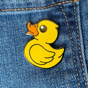 Rubber Ducky Enamel Lapel Pin - Etsy
