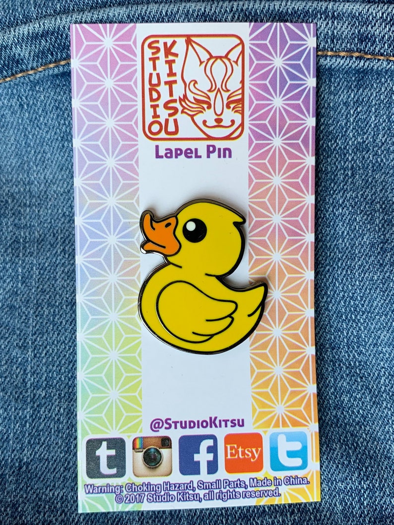 Rubber Ducky Enamel Lapel Pin | Etsy