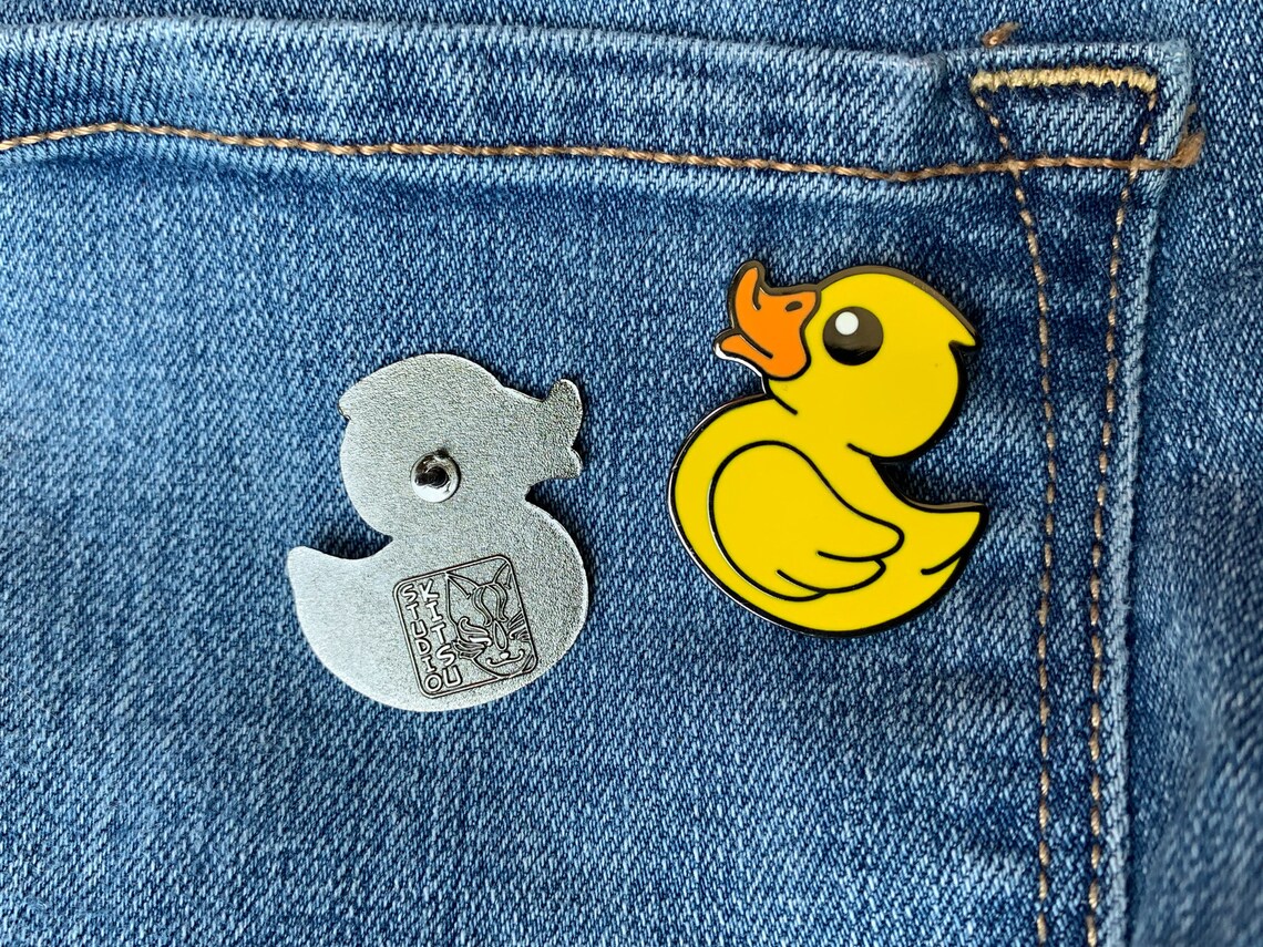 Rubber Ducky Enamel Lapel Pin - Etsy