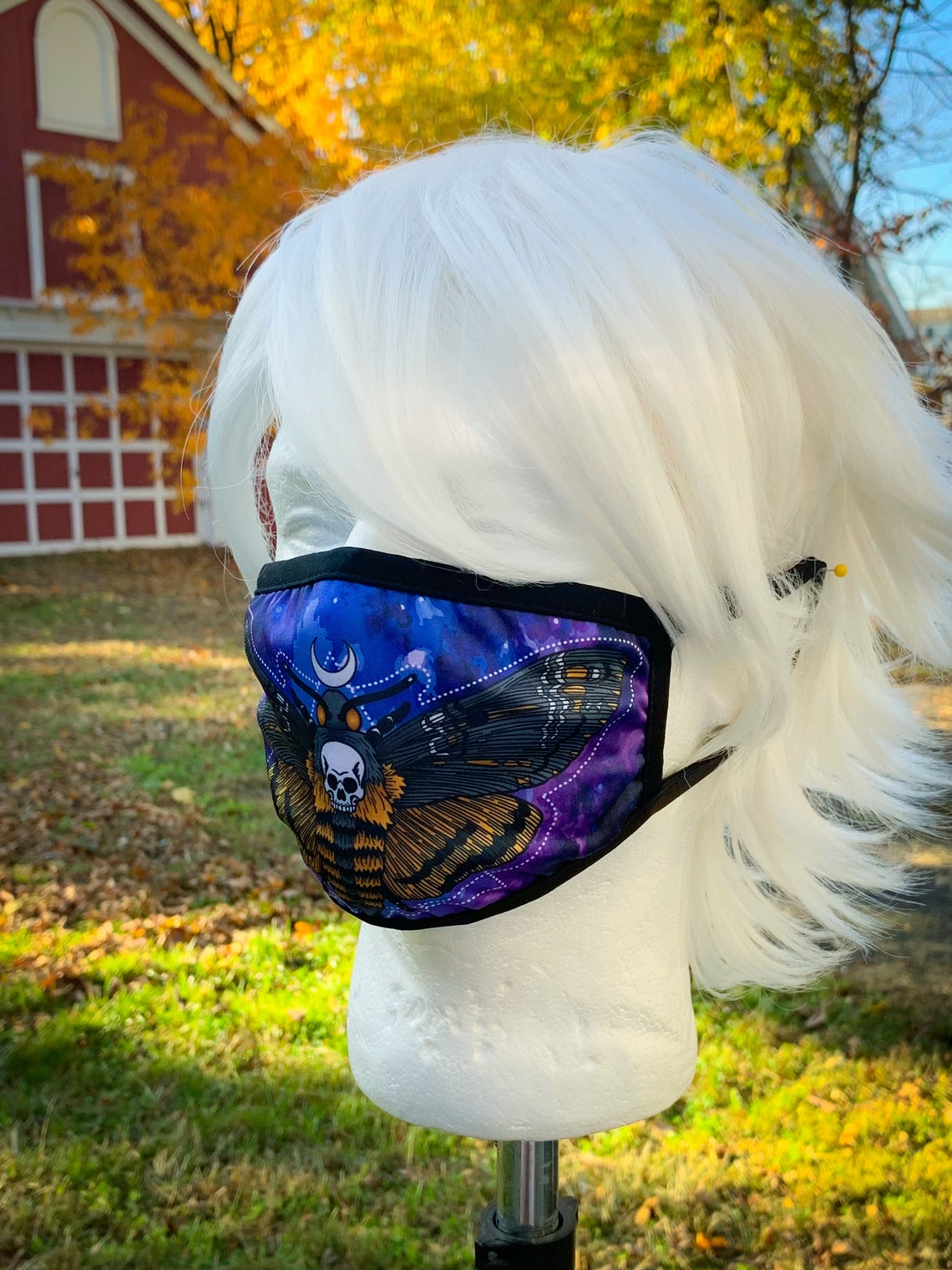 Death Hawk Moth Reusable Face Mask | Etsy