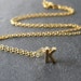 Tiny Gold Initial Letter K Necklace, Gold Initial, Personalized ...