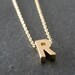 Gold Initial Letter R Necklace, Personalized Necklace, Wedding Jewelry ...