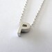 Silver Initial Letter P Necklace, Personalized Necklace, Initial ...