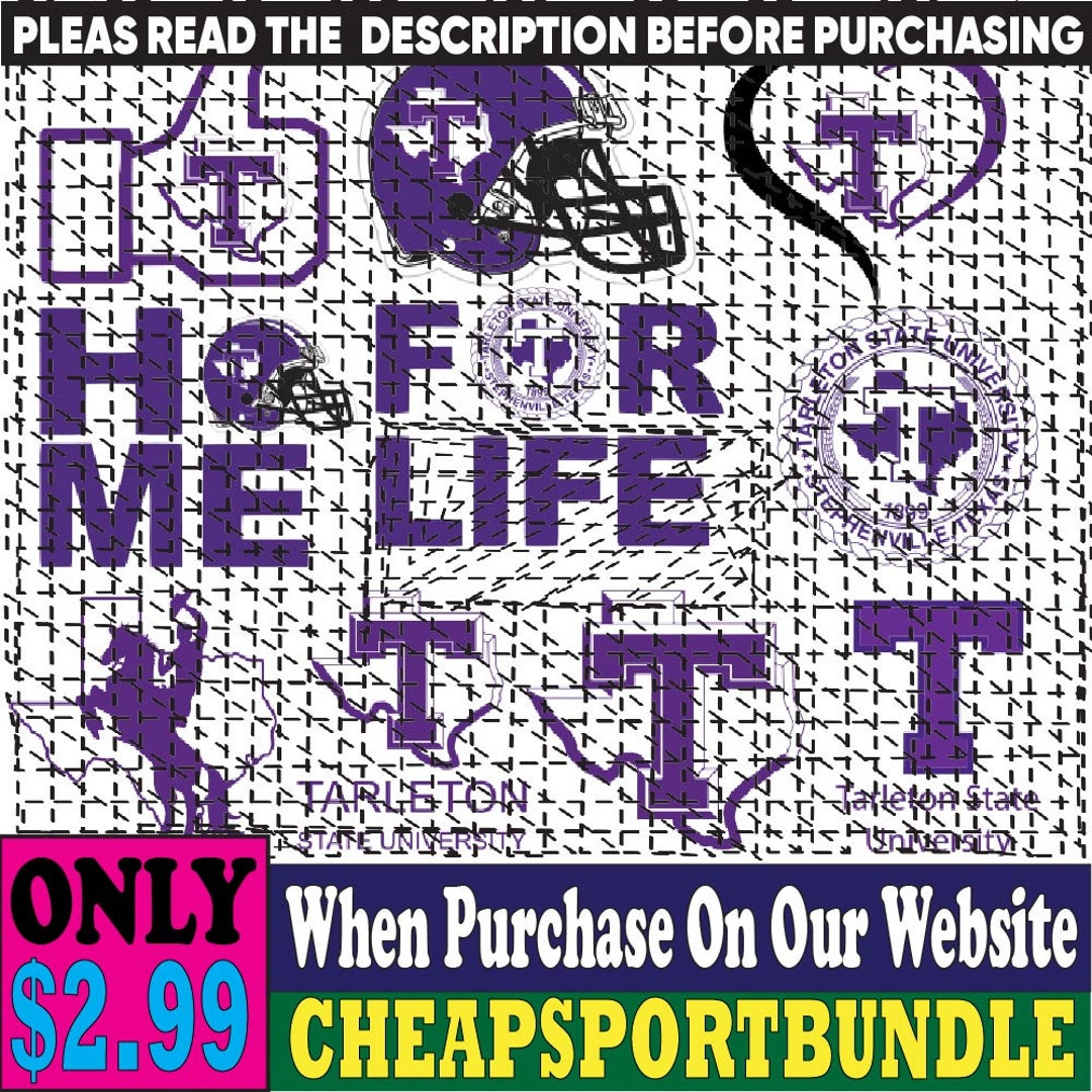Tarleton-state-texans Football Team Svg Tarleton-state-texans - Etsy