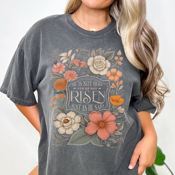 He Is Risen Shirt Etsy
