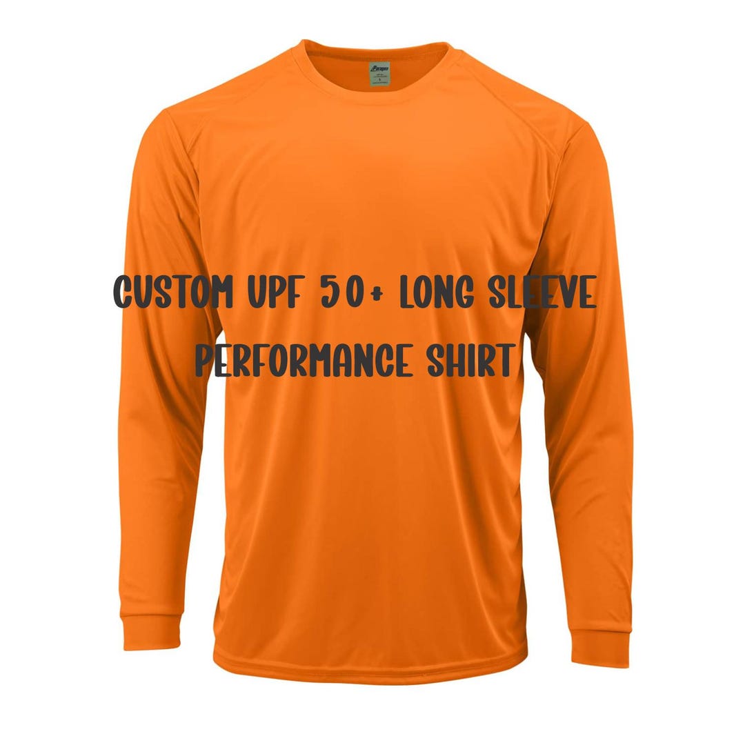 Custom Shirt, UPF50+ Sun Protection Long Sleeve Moisture Wicking Work ...