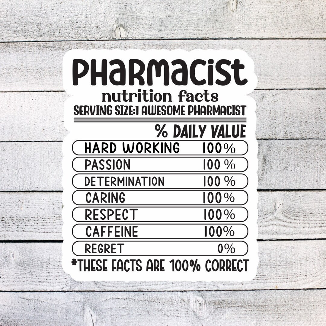 Pharmacist Label Sticker, Pharmacy Tech Sticker, Future Pharmacist ...