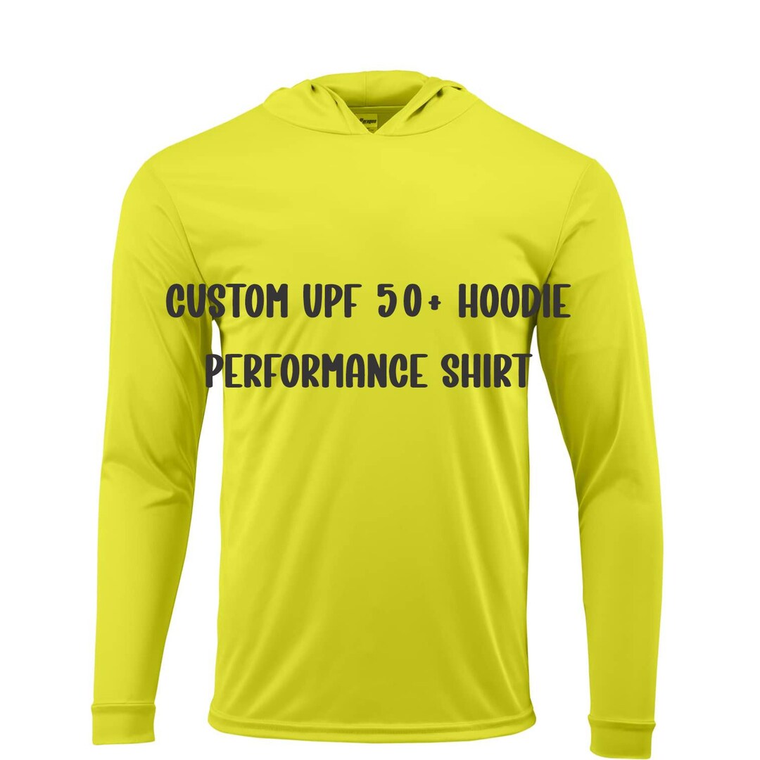 Add Your Logo Sun Protection Hoodie, UPF50+ Long Sleeve Moisture ...