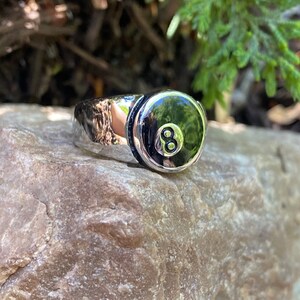 SR68. 8 Ball Ring Unique Edgy High Quality 316L Stainless Steel Ring ...